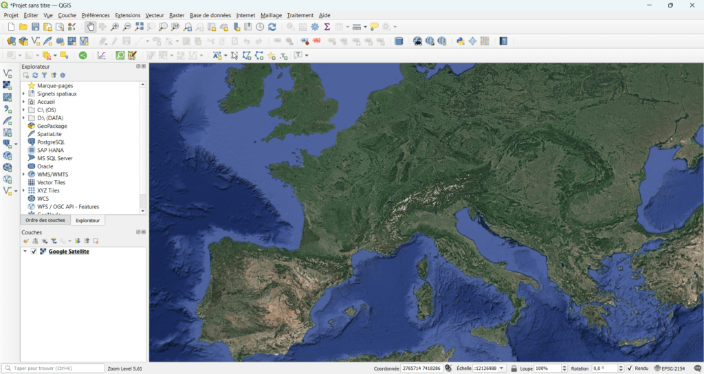 Fonds de carte gratuits dans QGIS avec QuickMapServices