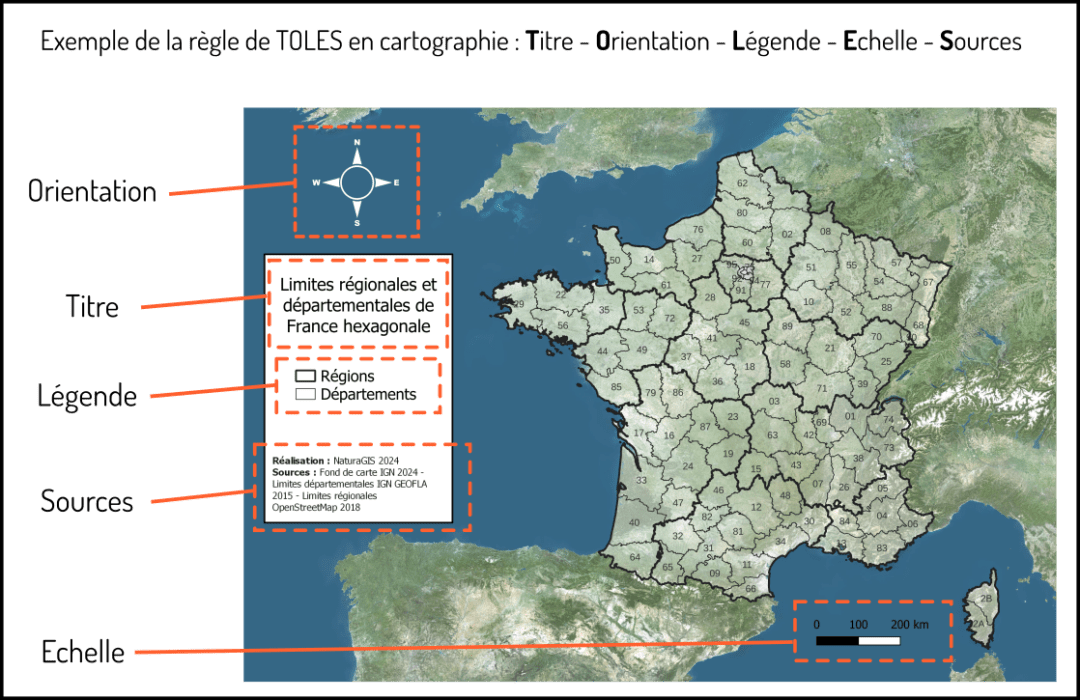 Règle de TOLES en cartographie - NaturaGIS